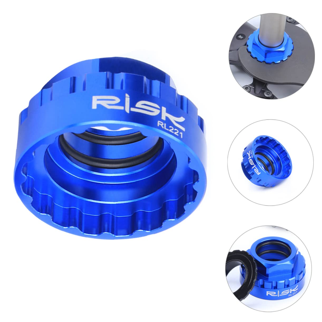 CLISPEED 2 Pcs Disc Removal Tool Bottom Bracket Puller Bottom Bracket Wrench Bottom Bracket Remover Bike Crank Extractor Bike Holder Repair Tool Portable M9100 Aluminum Alloy