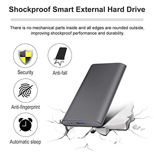 External Hard Drive 2TB USB3.1 for PC, Mac, Desktop Computer, Wii U, Xbox (2TB, Gold)