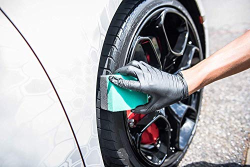 Tire Dressing Applicator Double Wide Curved Foam Sponge (12 Pack)