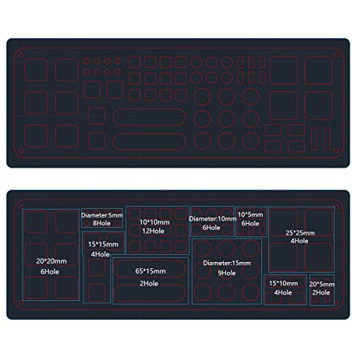 FPVERA Screwdriver Storage Rack Screwdriver Organizers for Hex Cross Screw Driver RC Tools Kit Organizers 63 Hole