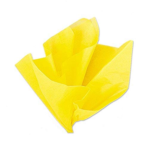 Tissue Gift Wraps - 20" x 26", Yellow, 10 Pcs