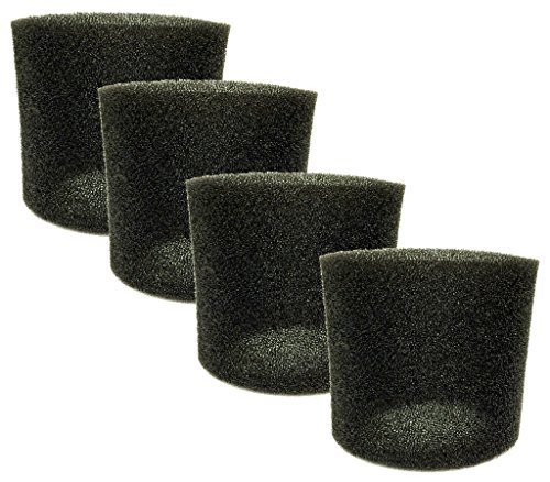 EnviroCare Replacement Foam Filter Designed to fit Shop-Vac Wet/Dry Vacuums 5-Gallon and Above, Type R 90585 9058500 905-85-00 905-85 VF2001TP 4 Filters