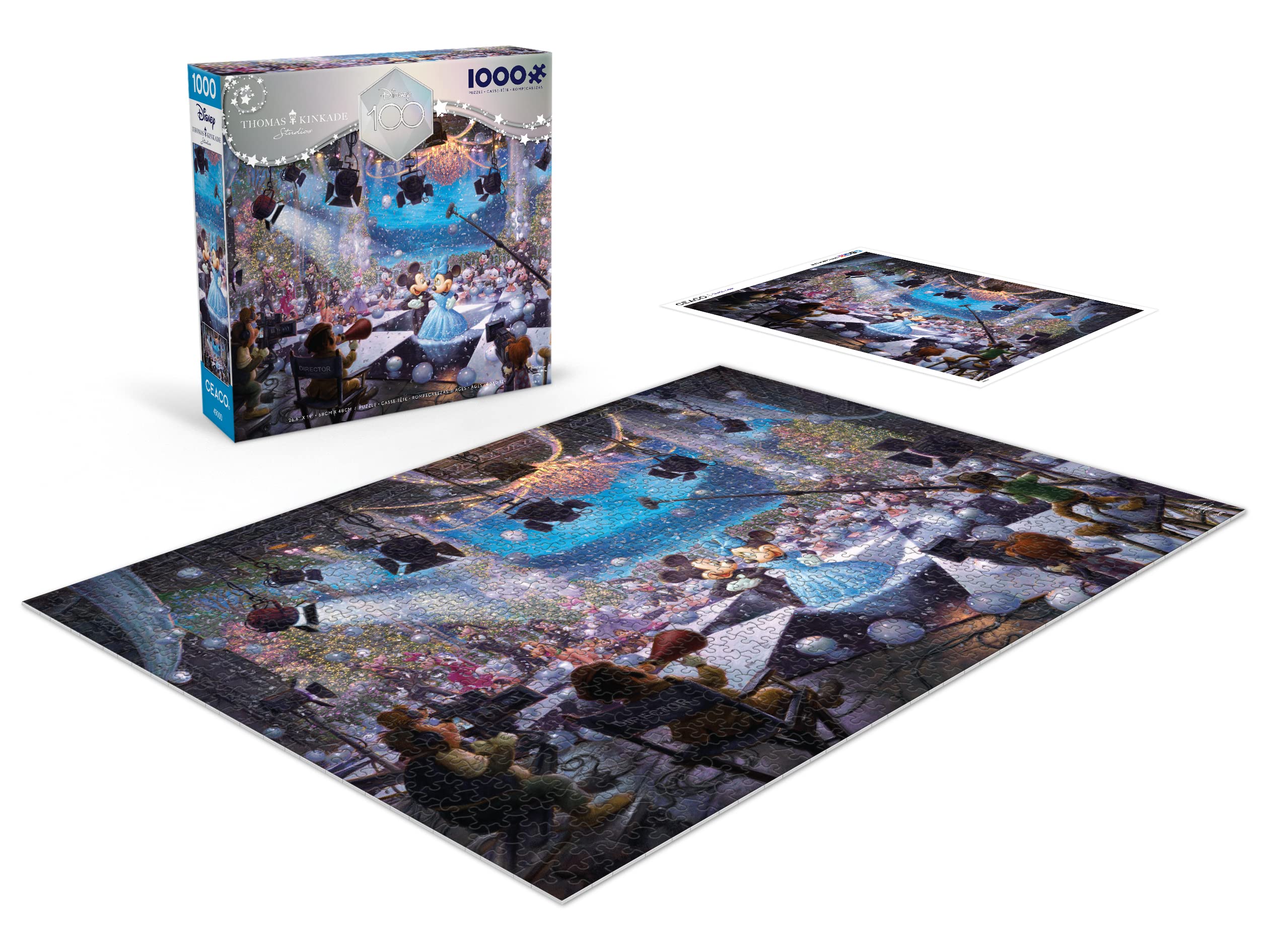 Ceaco - Disney's 100th Anniversary - Thomas Kinkade - 100th Anniversary Celebration - 1000 Piece Jigsaw Puzzle