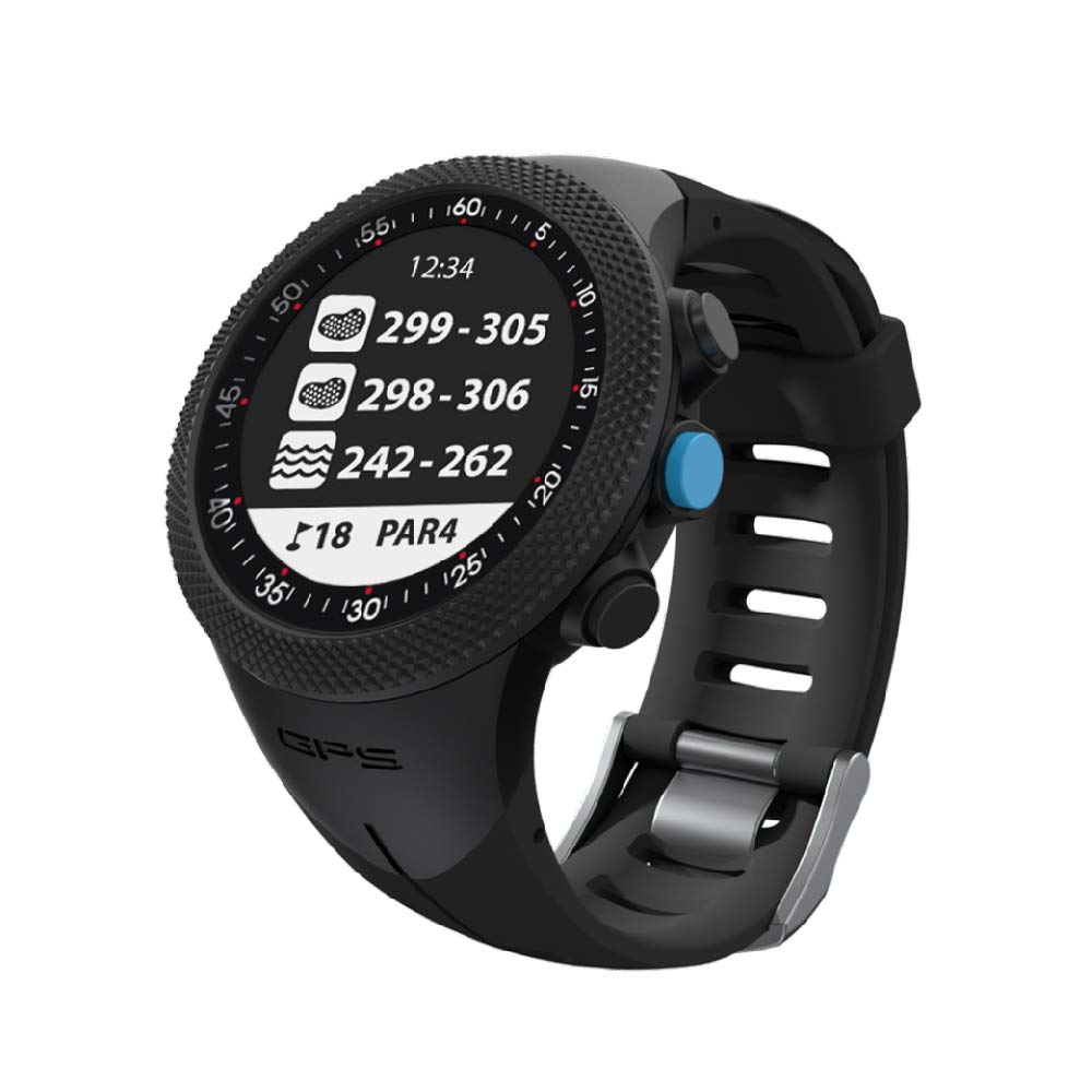 CANMORE TW-203 Multi-Sport GPS Golf Watch - 38,000+ Worldwide Golf Courses Preloaded - Activity Tracker for Running, Cycling, etc. - Knurled Metal Bezel and Rugged Design