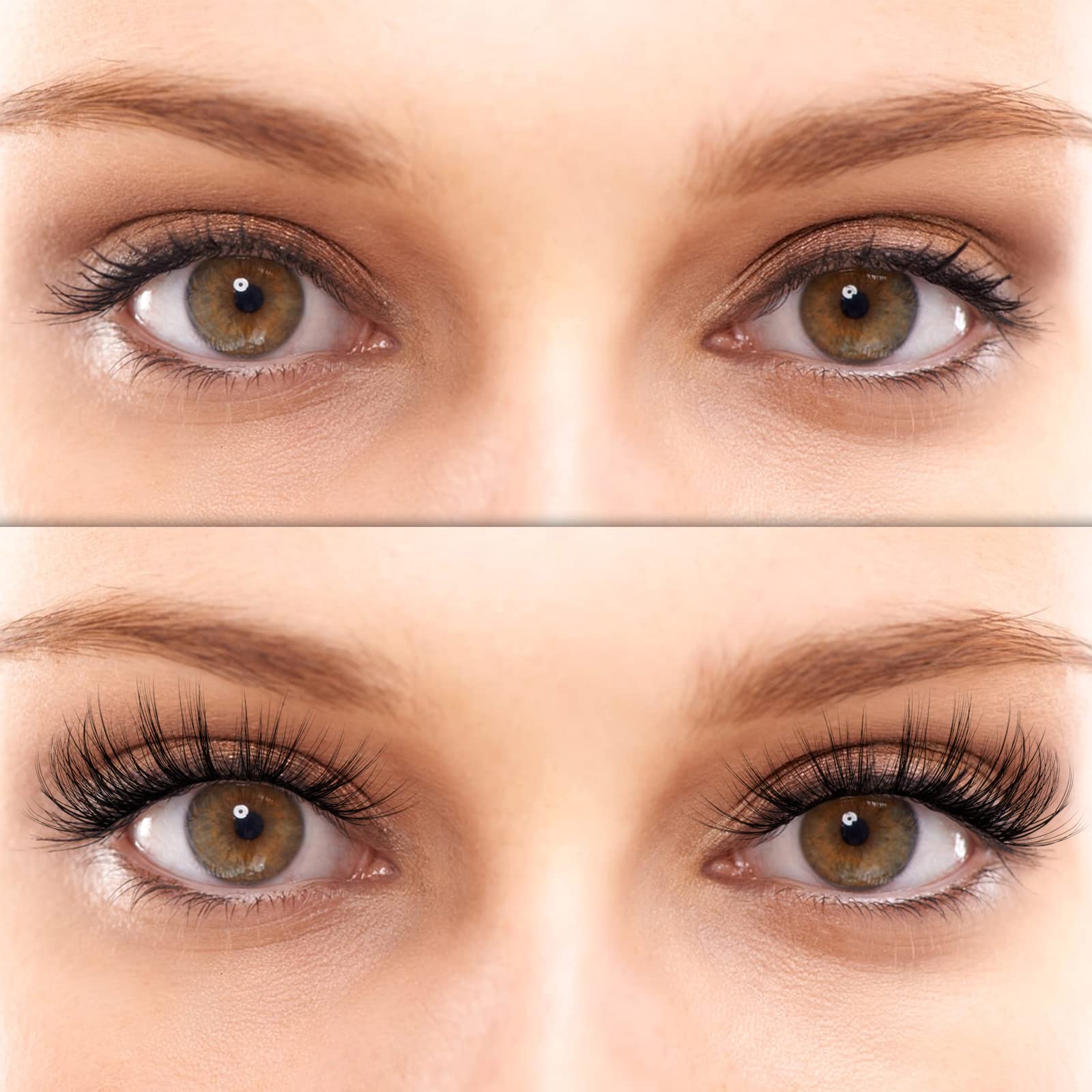 Cuckoo DIY Eyelash Extension Individual Lash 100 Clusters Volume Lashes Set, 3D Effect Glue Bonded Band Individual Lashes, False Eyelashes Extension Natural Look