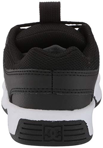 DC Boys' Lynx Zero Skate Shoe, Black/White, 6 M US