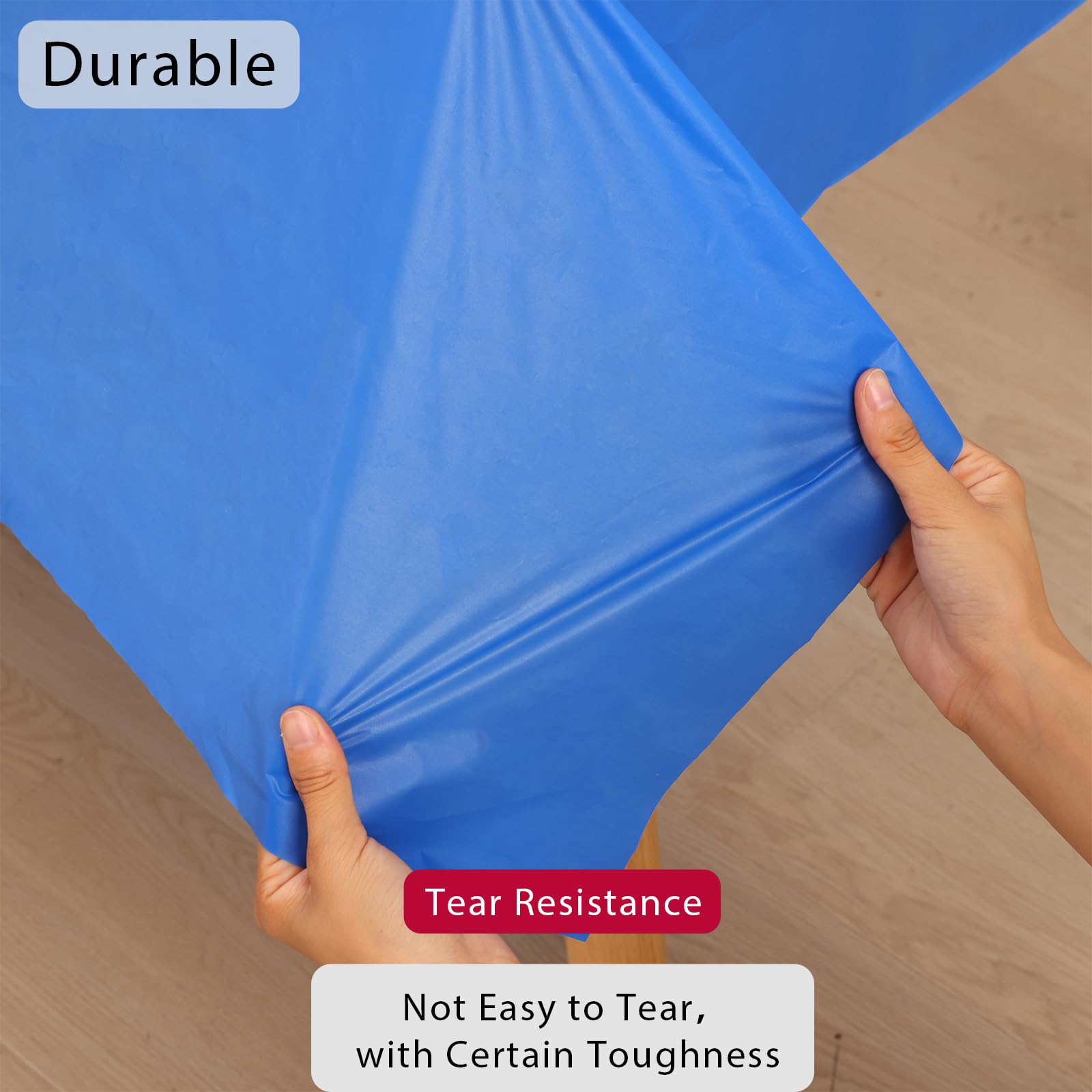Fixwal 6 Pack Purple Tablecloth, Disposable Table Cloth 54" x 108" Plastic Table Cover Premium Rectangle Tablecloths for Baby Shower Engagement Halloween Wedding