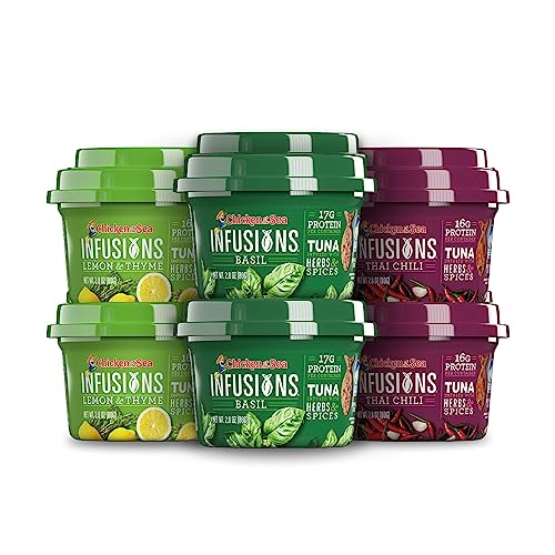 Chicken of the Sea Infusions Tuna, 3 Flavor Variety Pack, 2.80-Ounce Cups (Pack of 6)