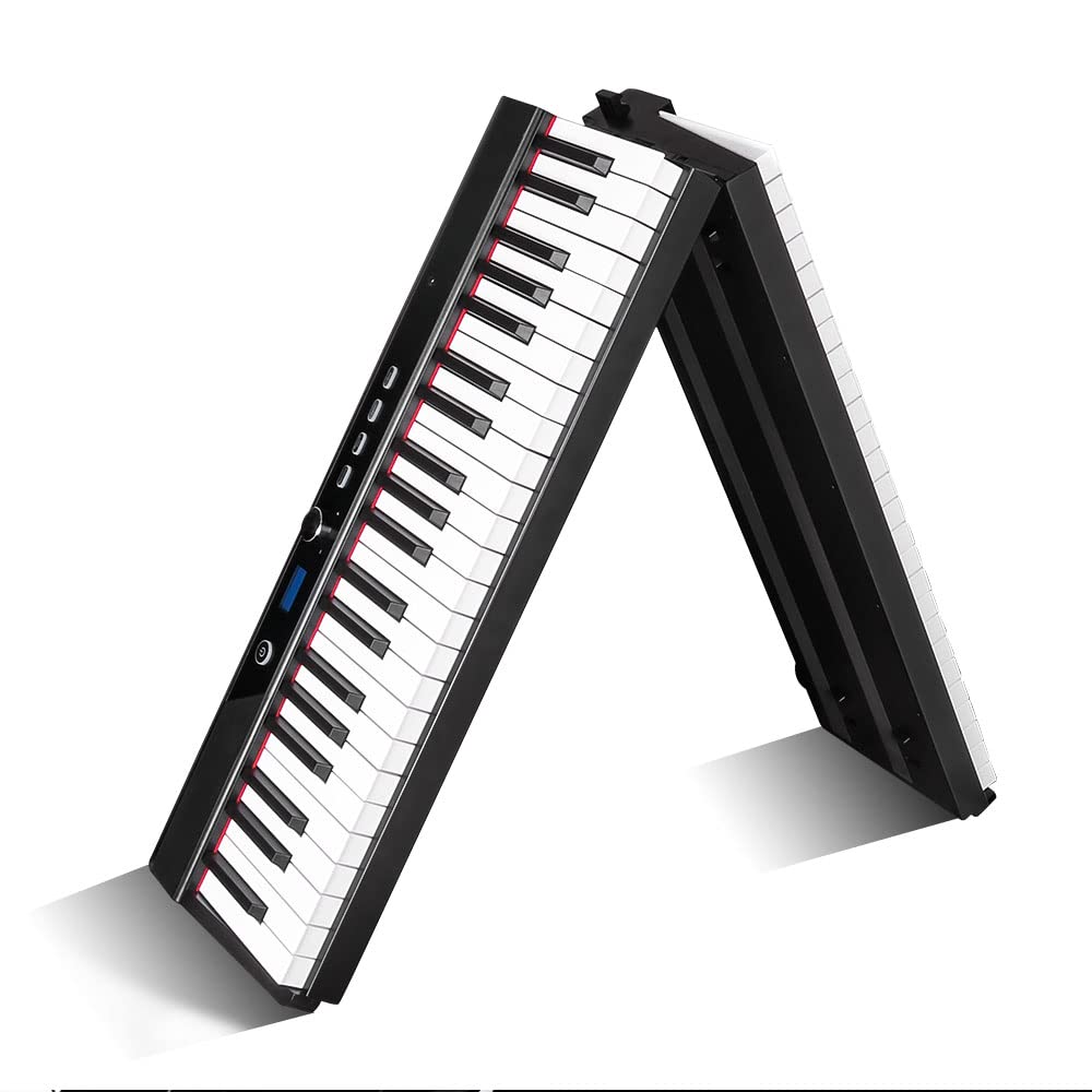 Coolmusic Beginner Digital Piano 88 Key Keyboard, Portable Electric Piano with Sustain Pedal, Power Supply