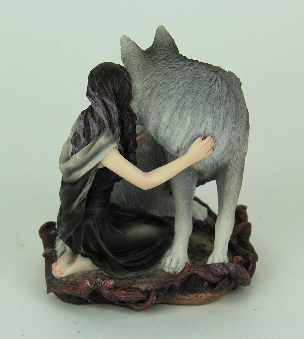 Veronese Design Anne Stokes Soul Bond Hand Painted Statue