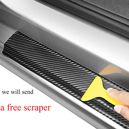 Car Decal Sticker Protective Film Multifunctional Car Stickers Car Door Sill Decoration Scuff Plate for Ford Ranger (white)