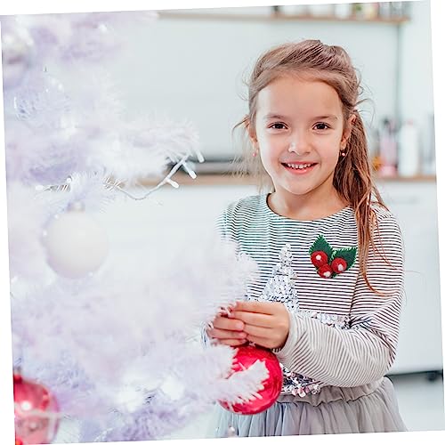 Garneck 10pcs Wool Felt Poke Fun Christmas Decor Christmas Tree Ornaments Home Decorations DIY Xmas Decorations Art Crafts Christmas Felt Tree Hair Pin Felt Charm Hand-Made Adornment