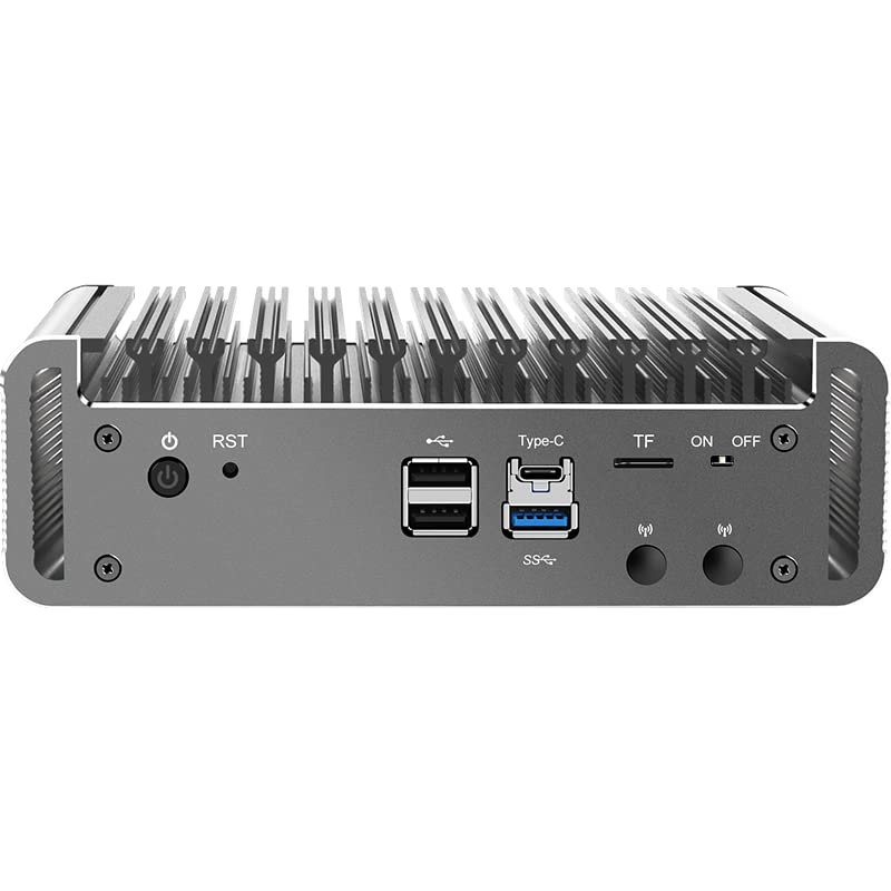 CWWK 12th Generation Intel 2.5G Soft Router PC Celeron J6413 4 Network Ports i226-V LAN Fanless Mini PC Firewall Computer (No RAM No SSD)