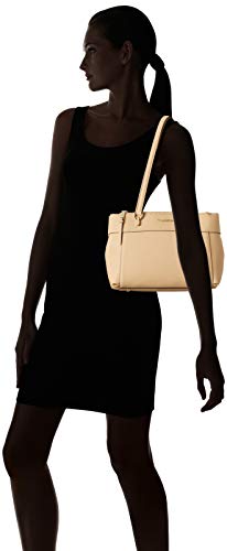 Calvin Klein Hayden Saffiano Leather Triple Compartment Shoulder Bag Satchel, RYE
