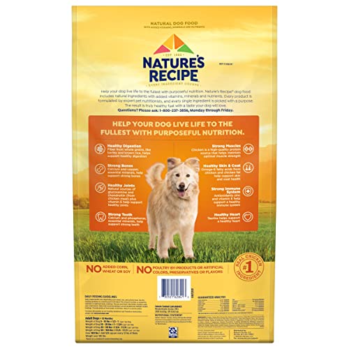 Nature′s Recipe Chicken, Barley & Brown Rice Recipe Dry Dog Food, 24 lb. Bag