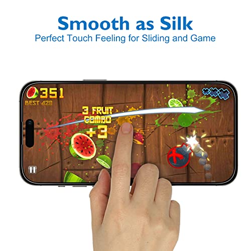 Mothca Matte Glass Screen Protector for iPhone 14 Pro Max Anti-Glare & Anti-Fingerprint Tempered Clear Film Case Friendly Easy to Install Bubble Free 6.7inch Smooth as Silk