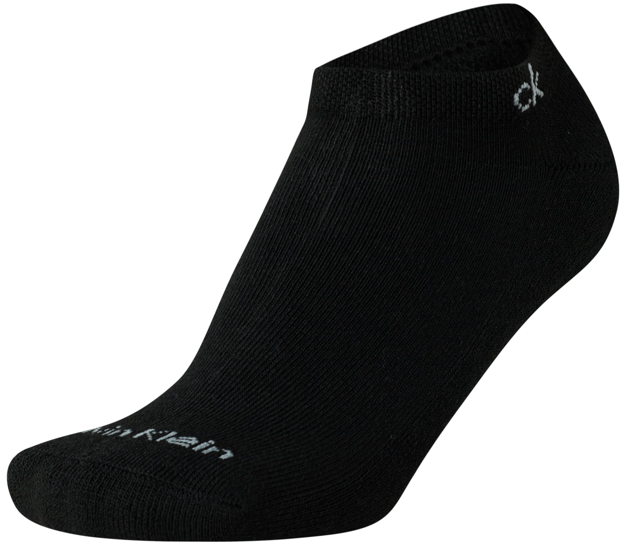 Calvin Klein Women's Athletic Socks - Cushion No Show Socks (6 Pack), Size 4-10, Black