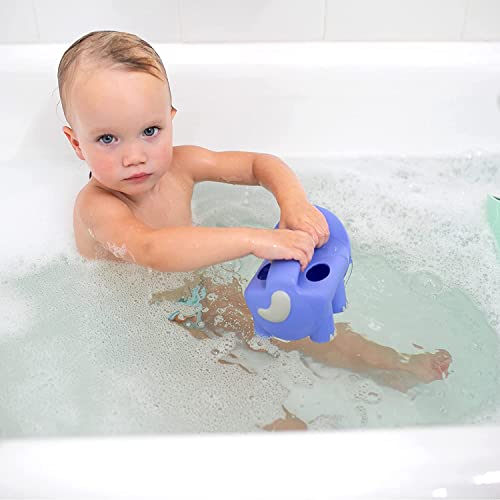Dr. Brown's CleanUp Bath Time Essentials, Sit & Splash Non-Slip Dino Bath Stickers, Float & Hatch Dino Eggs Nesting Bath Toy, and Pour & Roar Watering Can, 6m+, BPA Free, Certified Plastic Neutral