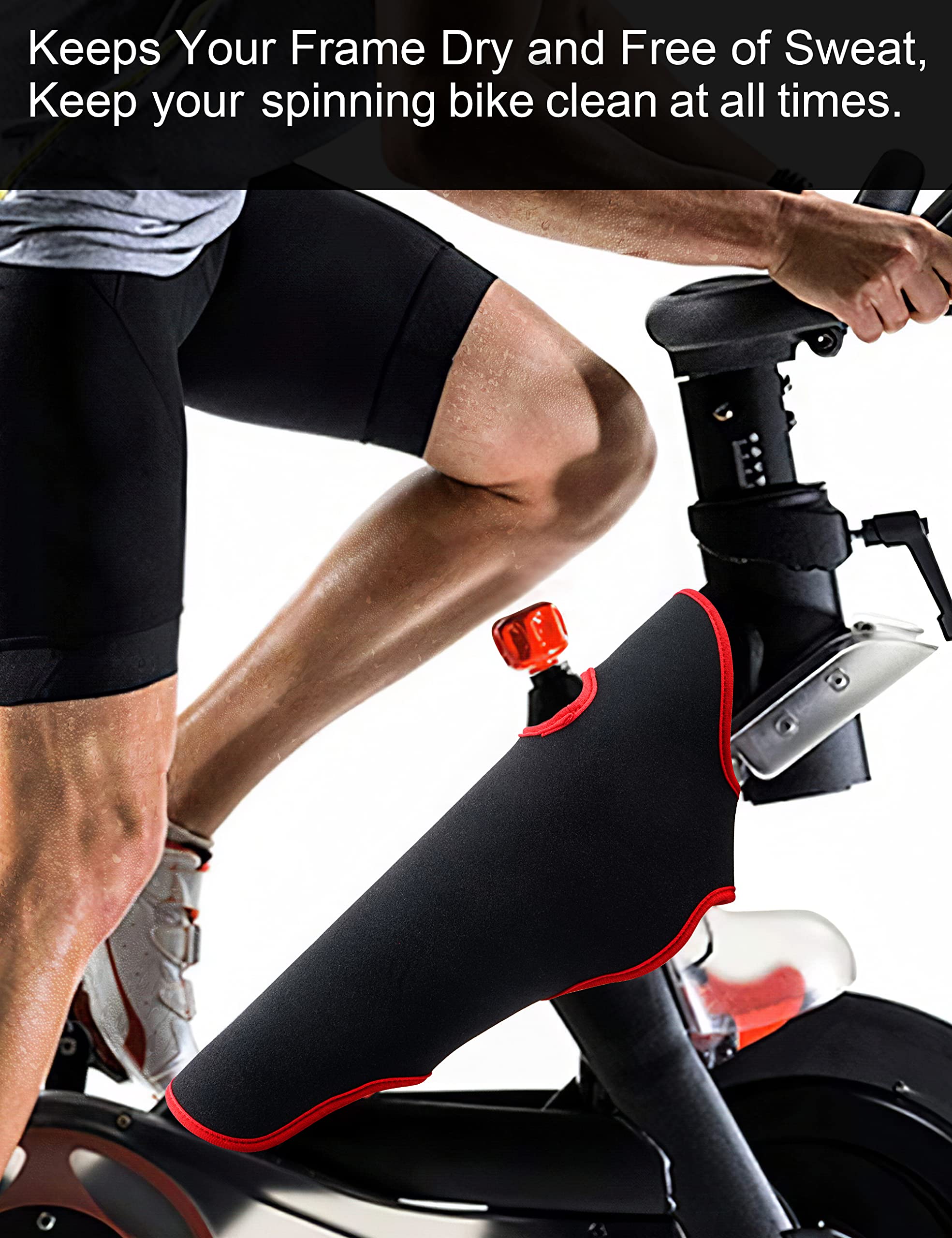 COOLWUFAN Custom Sweat Towel FrameWrap for Peloton Bike, Soft, Quick-Drying, Super Absorbent, Non-slip FrameWrap, Accessories for Peloton Bike