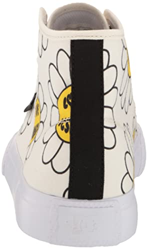 DC Women's Manteca Hi TXSE Skate Shoe, White/Black/Flower, 11