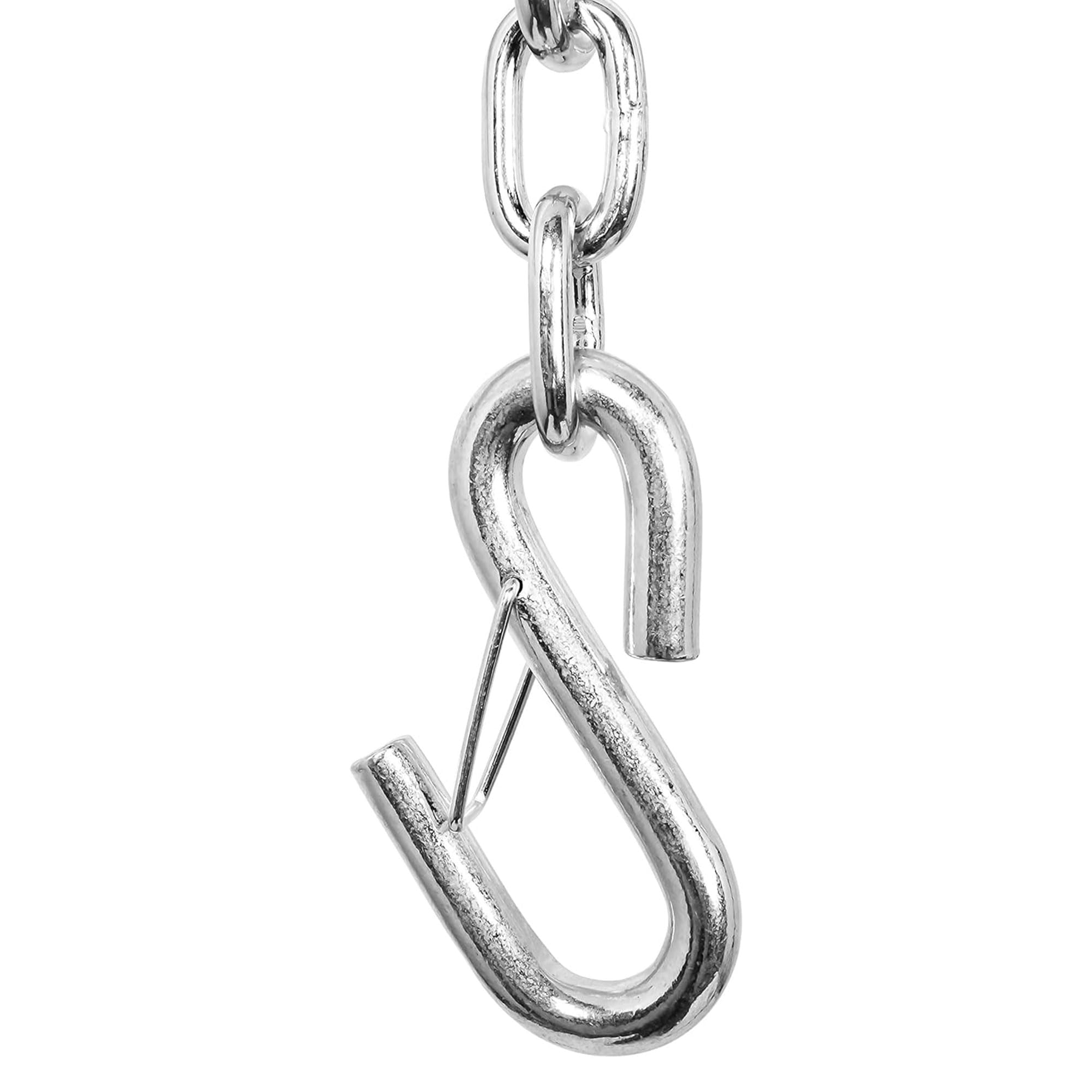 Camco Heavy Duty Steel 48" Safety Chain with Spring Hooks - Secures Tow Vehicle to Trailer | Class I 2,000 lb Capacity | Great for RV, Trailer, and Boat Towing |Rust Resistant - (50022)