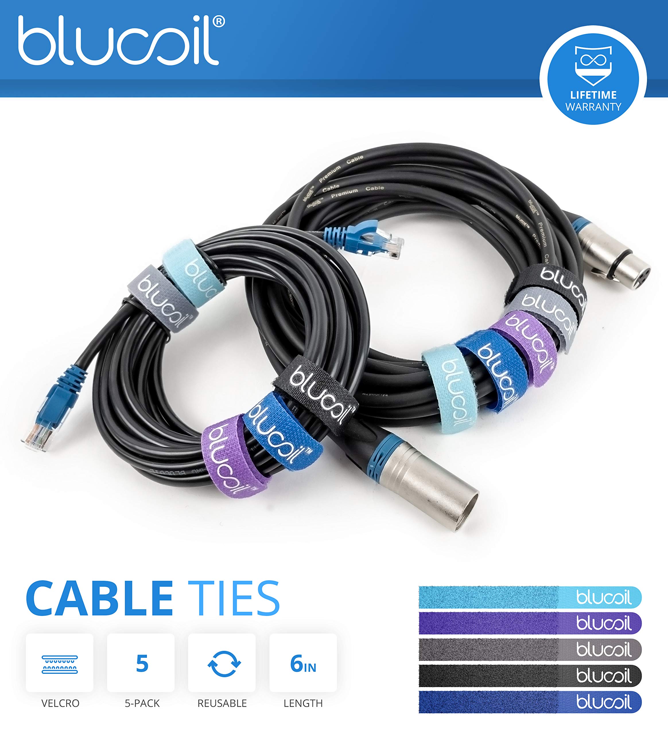 Cloud Microphones Cloud lifter CL-1 Mic Acti vator Bundle with Blucoil Portable USB Audio Interface for Windows and Mac, 10-FT Balanced XLR Cable, and 5-Pack of Reusable Cable Ties