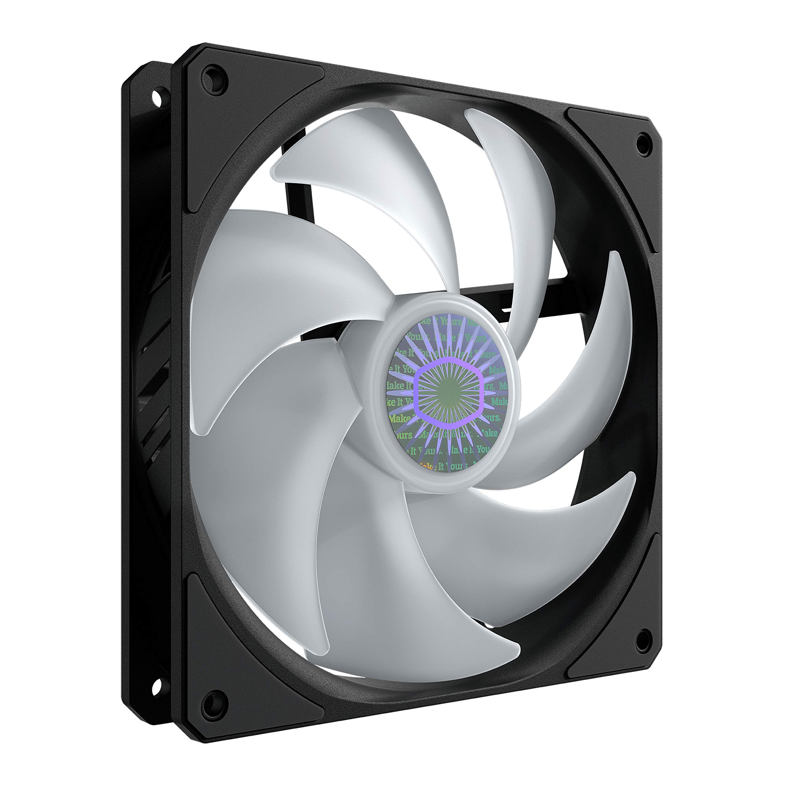 Cooler Master SickleFlow 140 ARGB Case & Cooling Fan - ARGB Motherboard Compatible, Translucent Air Balance Blades, 67 CFM, 2.25 mmH2O, 10 to 27 dBA - ARGB
