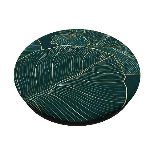 Floral Tropical Leaves Pattern Phone Popper PopSockets Standard PopGrip