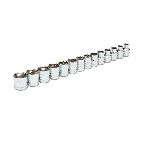 GEARWRENCH 14 Pc. 3/8" Drive 6 Pt. Standard Socket Set, Metric - 80552