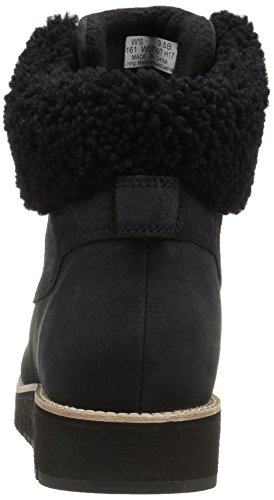 Cole Haan Women's Zerogrand Explorer Hiker Hiking Boot, black leather waterproof/black shearling, 6.5 B US