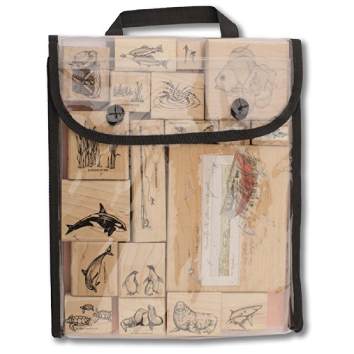 Totally-Tiffany A38 Single-Sided Stamp/Store and Go Bag, 9.5 by 11.5 by 1-Inch, Clear