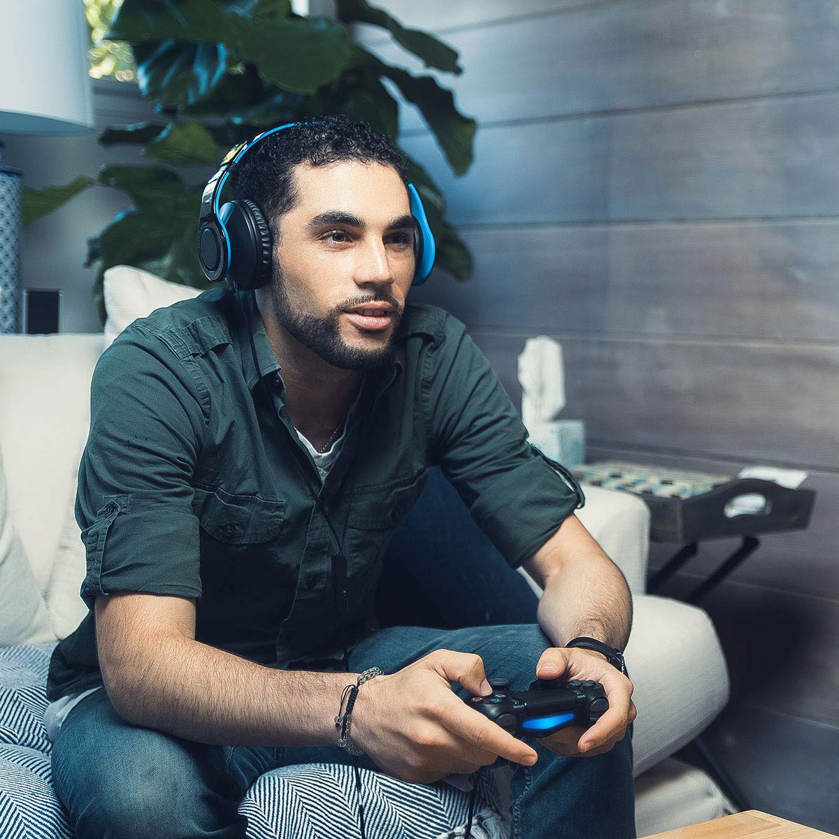 VoltEdge TX30 Game & Go Headset for PS4, Xbox One, PC, Stereo Over Ear Gaming Headphones, Awesome Comfort and Sound