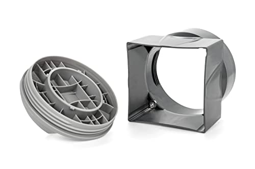 Camco RV Magnetic Bumper Cap | Allows for Convenient Storage of Your 4-in-1 Adapter During Travel | Features a Vented Cap for Air Flow While in Storage (40335), Gray