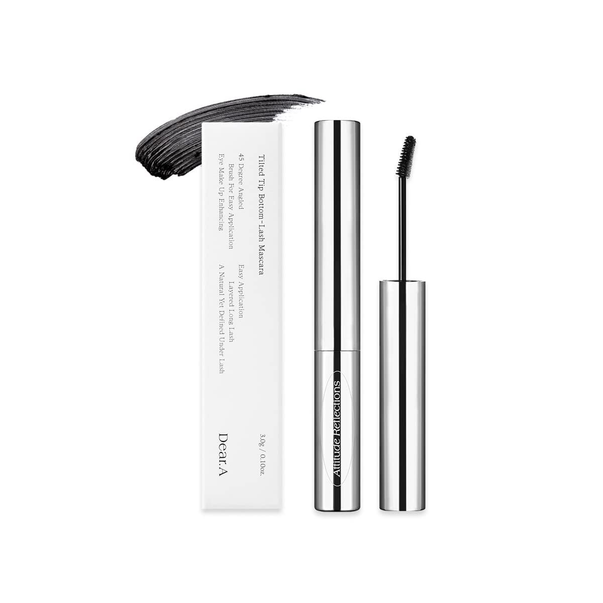 Dr.Althea Dear.A Tilt Tip Bottom-Lash Mascara - Vegan certified, Long and volumous lashes, water proof, stong fixing, low irritation
