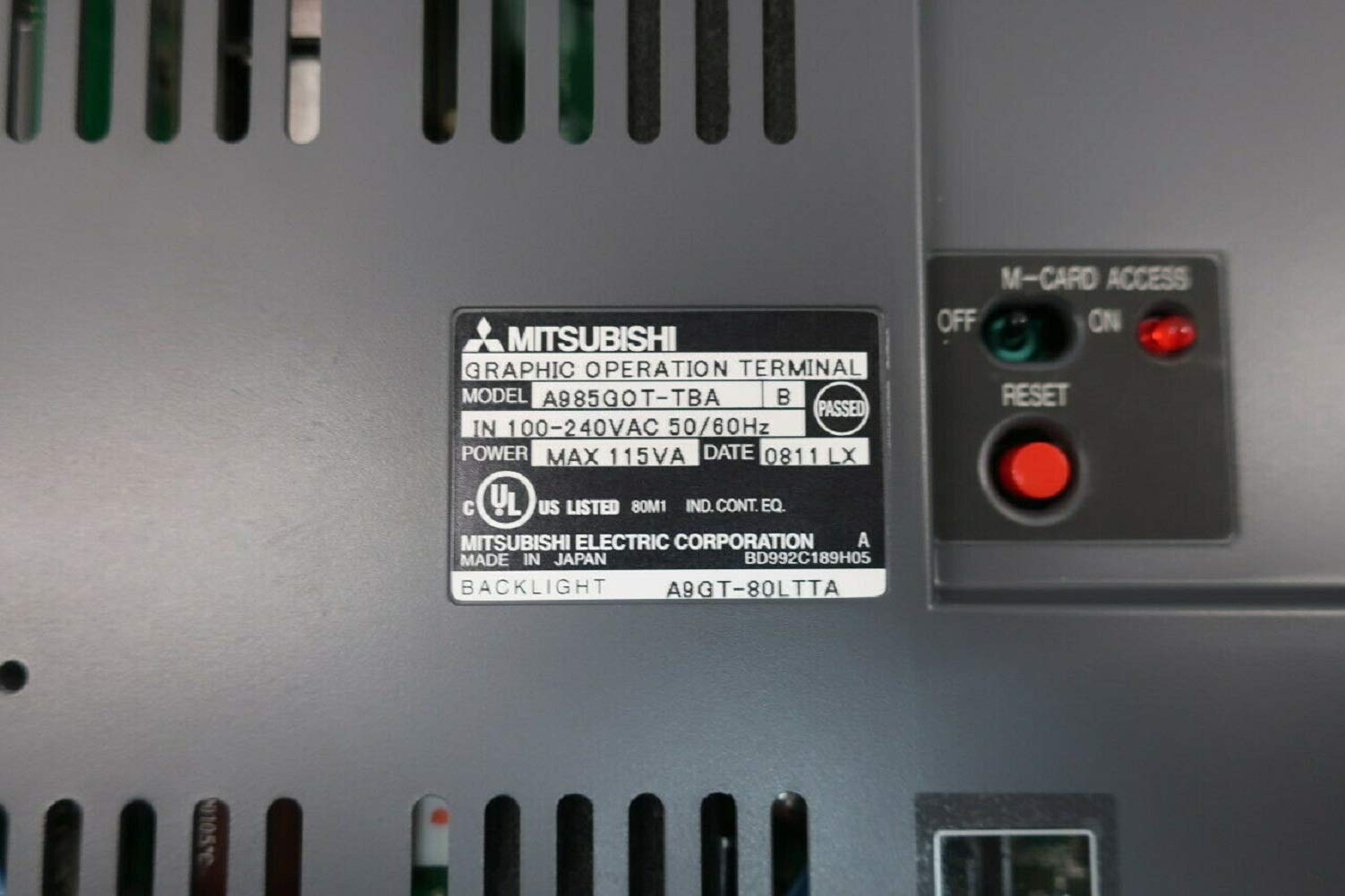 eiuie Touch Screen A985GOT-TBA 12 Inch SVGA (800 x 600) TFT Color LCD 256 Colors