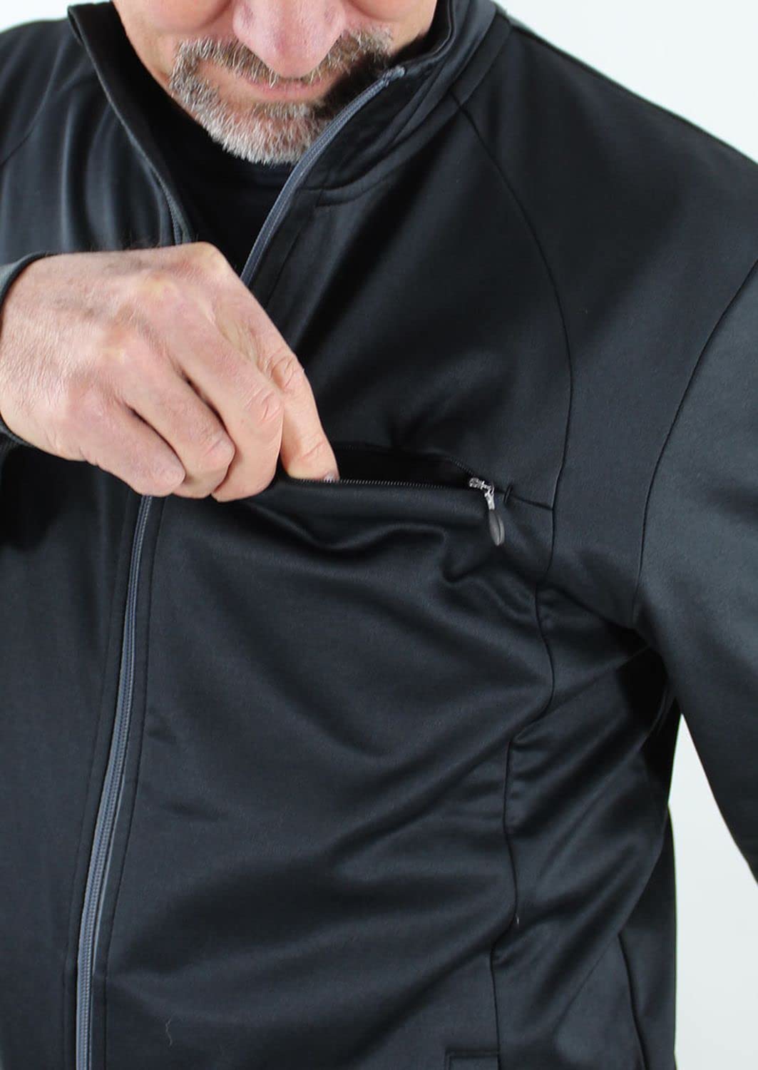 Club Ride Apparel Men's Track Stand Jacket - Black - Large