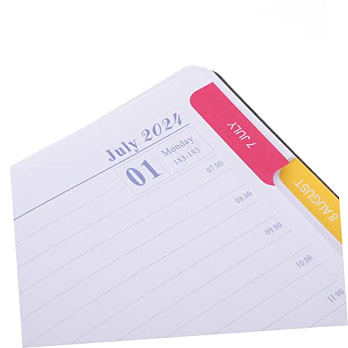 Ciieeo 2024 Daily Planner Notepad Office Memo Pad Weekly Planner Notebook Daily Writing Book Family Planner Calendar Weekly Schedule Planner Hourly Planner The List Portable Student Paper