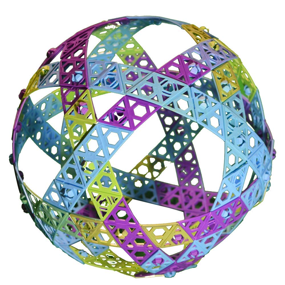 Qubits STEM Construction Set - 100 Pieces: an Open Play Engineering and Building Toy (Alternative to Blocks)
