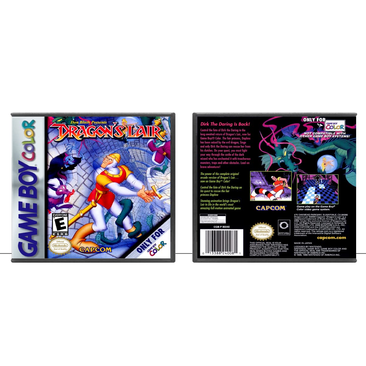Dragon's Lair | (GBC) Game Boy Color - Game Case Only - No Game