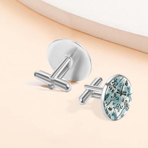 Dragonflies Butterfly Insect, Cufflinks and Studs Set for Tuxedo Shirts Business Wedding