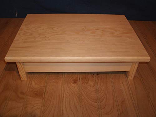 Handmade wooden stool, step stool, 4" wooden step stool, wide adult step stool, wood step stool, handmade wooden step stool