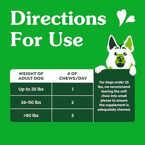 Greenies Supplements Hip and Joint Supplements for Dogs, Chicken Flavor, 30 Count Soft Chews Dog Joint Supplements, 6.08 oz.