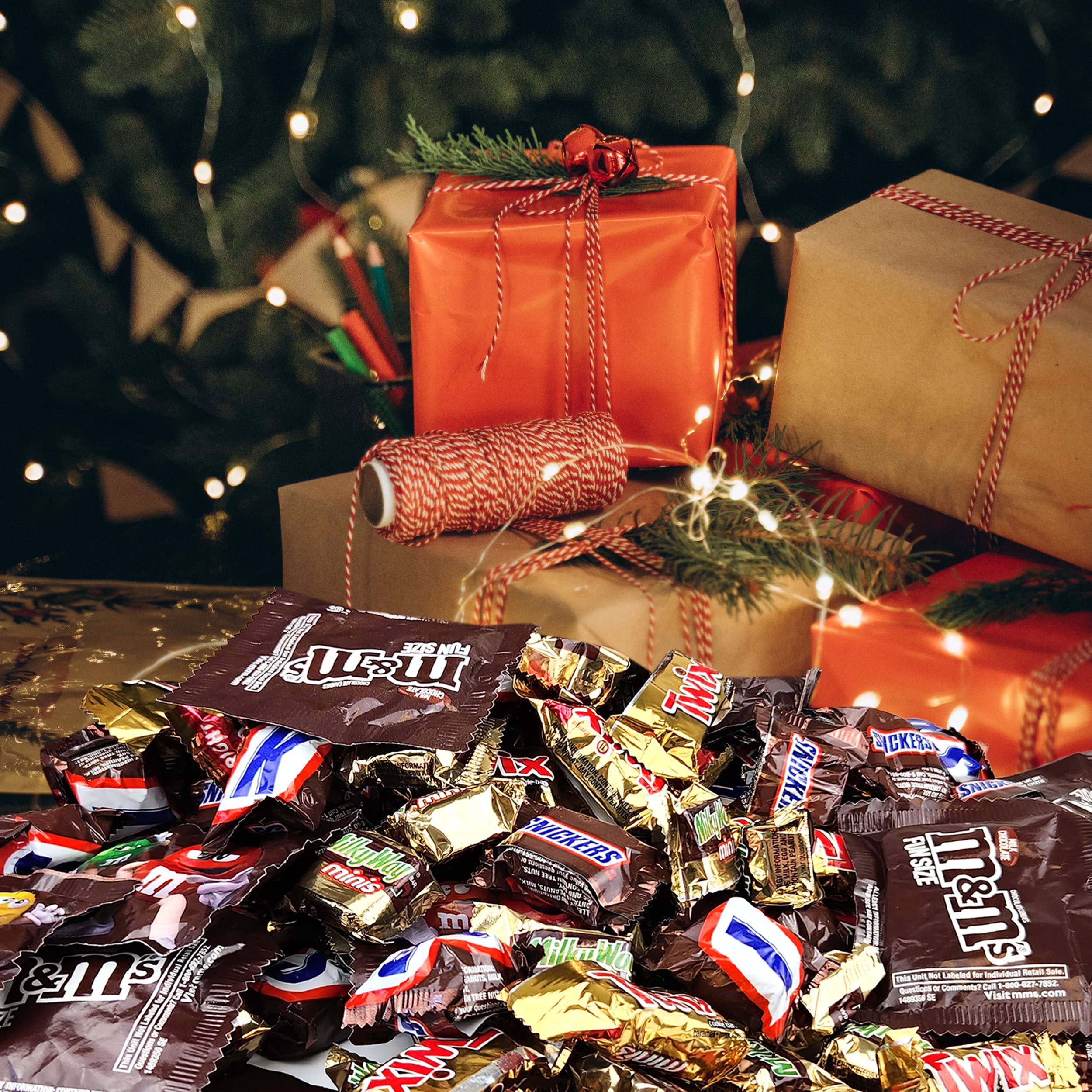 Chocolate Variety Pack β 5 lb Bulk Candy β Stunning Snacks Variety Pack β Bulk Candy Individually Wrapped β M&M's, Twix, MilkyWay and KitKat chocolate bars.