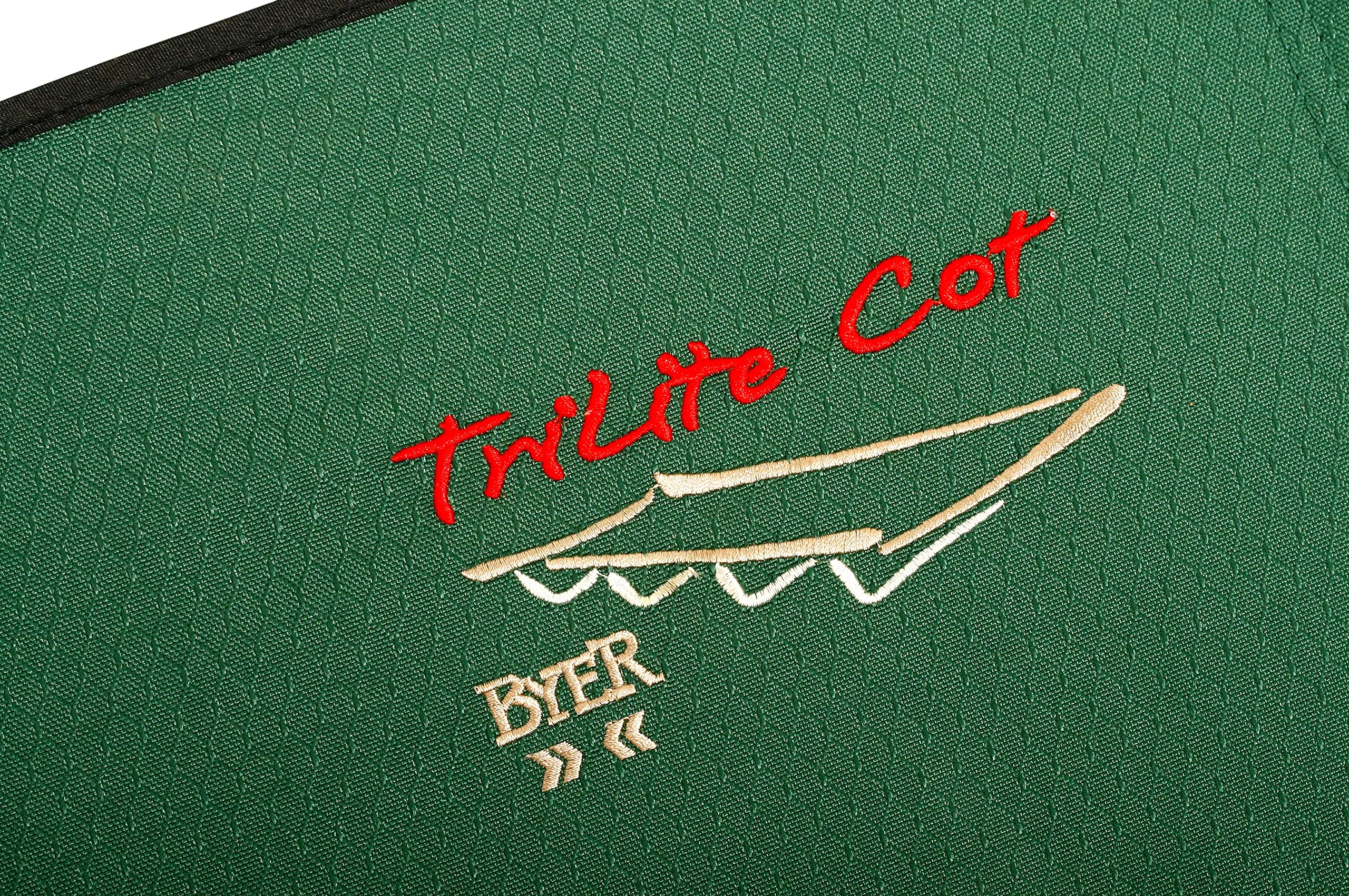 BYER OF MAINE, TriLite Cot, Very Compact When Folded, Set Up 74" L X 25" W X 8", Camping Cots for Adults, Portable Cot, Tri Lite Cot, Cot, Lightweight Cot, Outdoor Cot, Foldable Cot, Single
