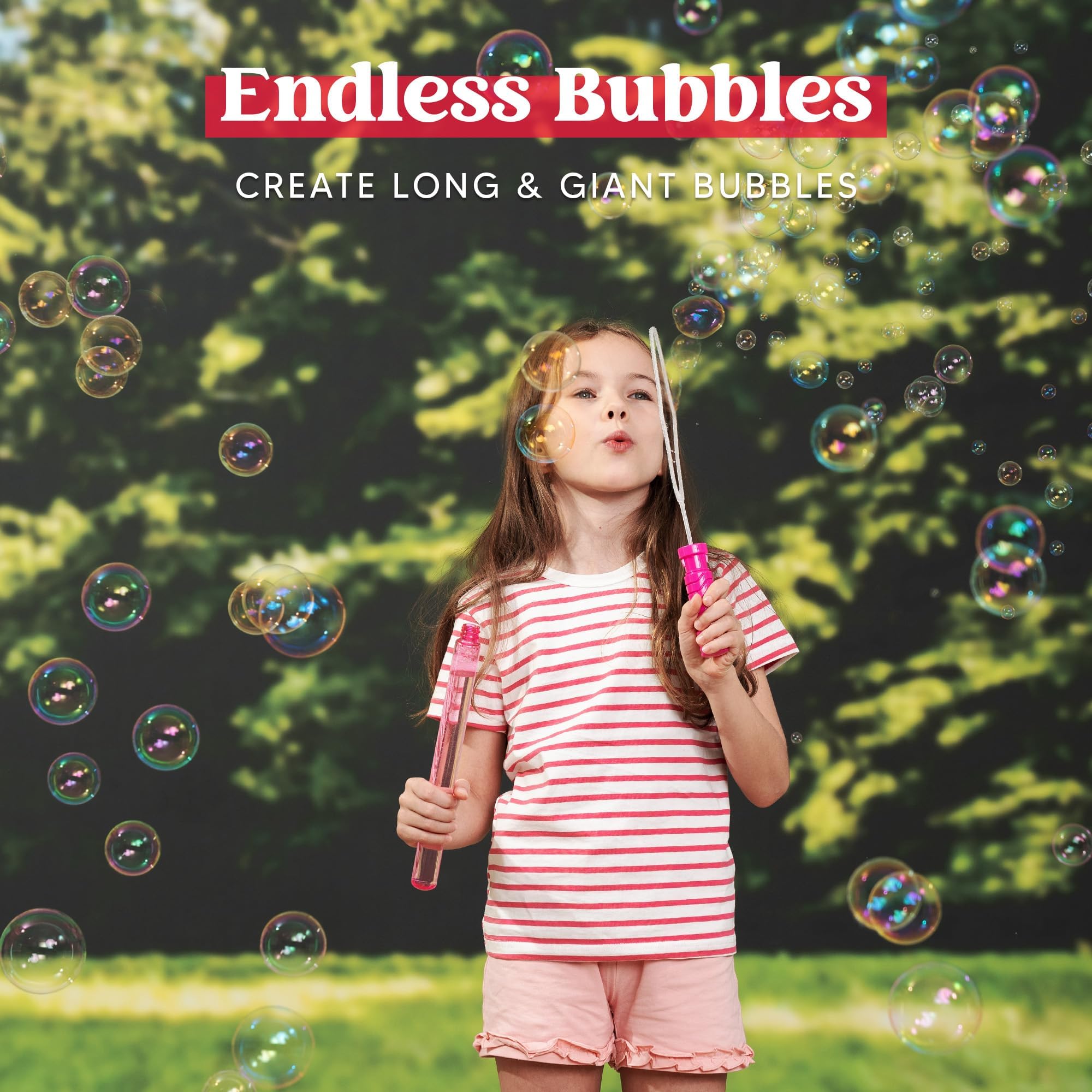 JOYIN 36 Pack 14.6ββ Big Bubble Wands Bulk, Bubble Blower for Kids, Bubble Blaster Party Favors, Easter, Birthday, Summer Outdoor & Indoor Activity