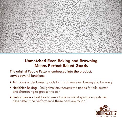 Doughmakers 10181 15" Pizza Pan Commercial Grade Aluminum,Metallic