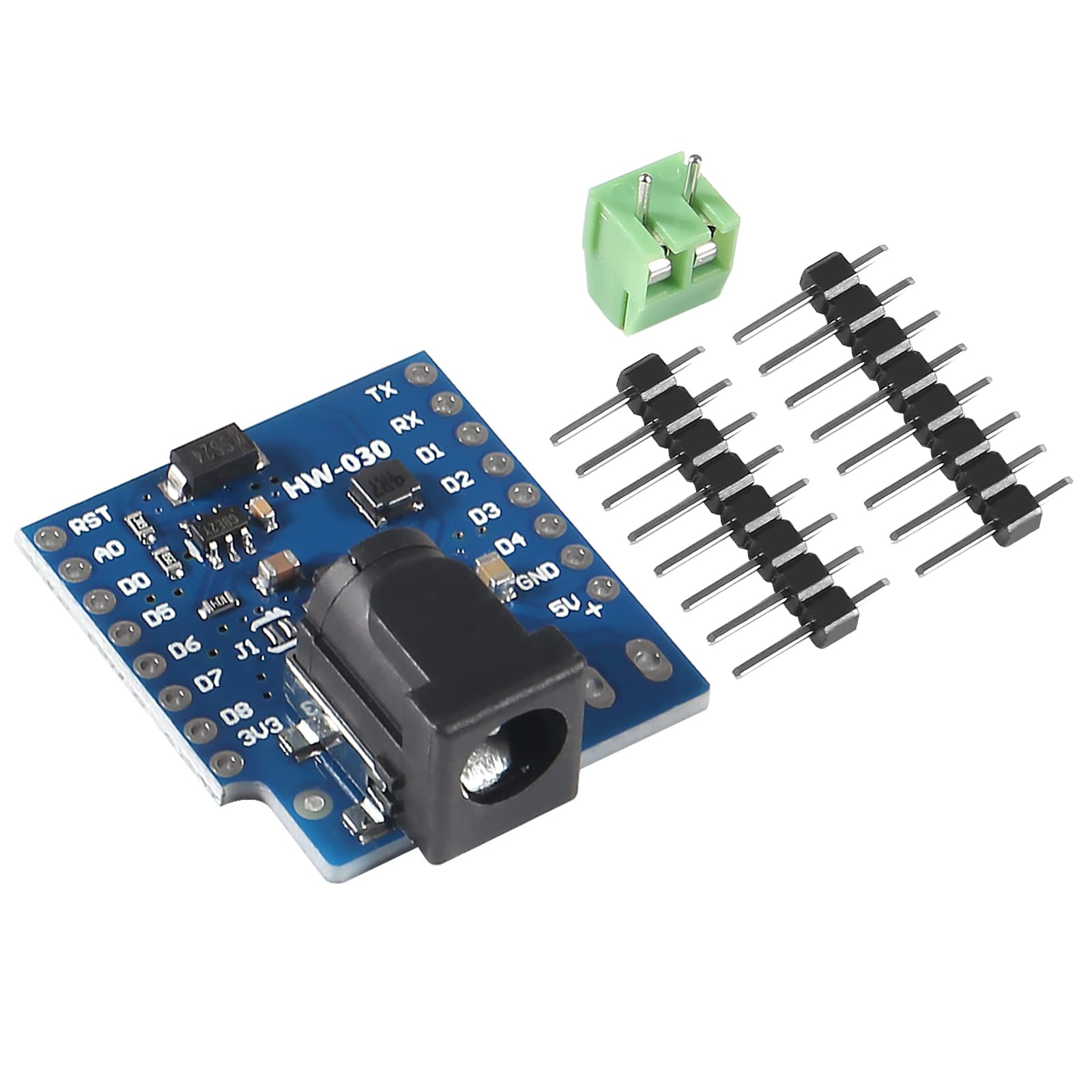 DWEII 10pcs DC Power Shield V1.1.0 for wemos D1 Mini Development Board DC Power Supply Screen Module