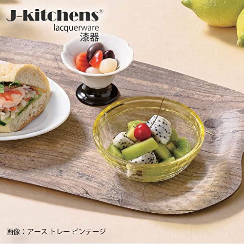 J-Kitchens Obon Tray, 16.9 inches (43 cm), Earth Tray, Graywood, 16.9 x 9.1 inches (43 x 23 cm), Made in Japan