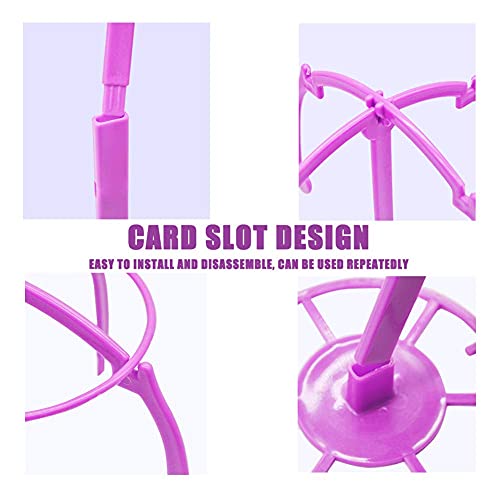 GEER Wig Stand,4 Packs Multifunctional Folding Portable Wall-Mounted Wig Holder Hanging Wig Stands Vertical Wig Hanger for All Wigs and Hats