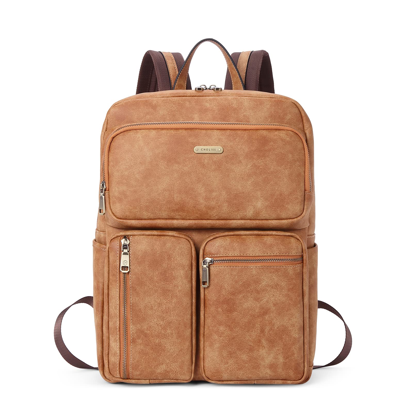 CHOLISS Laptop Backpack for Women&Men,15.6" Computer Backpack,Multi Pockets Travel Work College Bag Durable Daypack